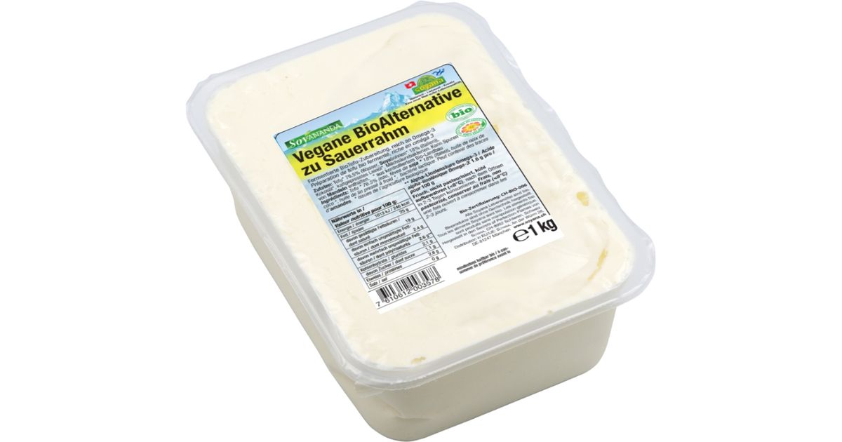 Soyananda Sauerrahm - vegane Alternative zu Sauerrahm aus fermentiertem ...