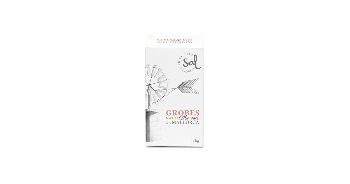 Flor de Sal d'Es Trenc Sal La Mallorquina Grobes 1kg | bio123