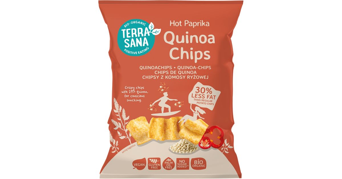 TerraSana Quinoa Chips Hot Paprika | bio123