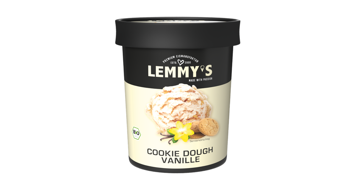 Lemmy's veganes Bio-Eis Cookie-Dough-Vanille | bio123