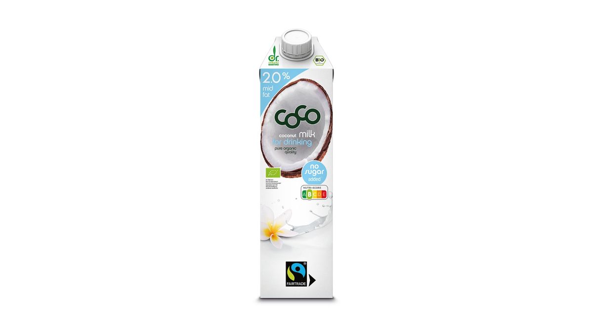 Dr. Antonio Martins Coco Milk for Drinking Pur 1000ml 2,0% | bio123