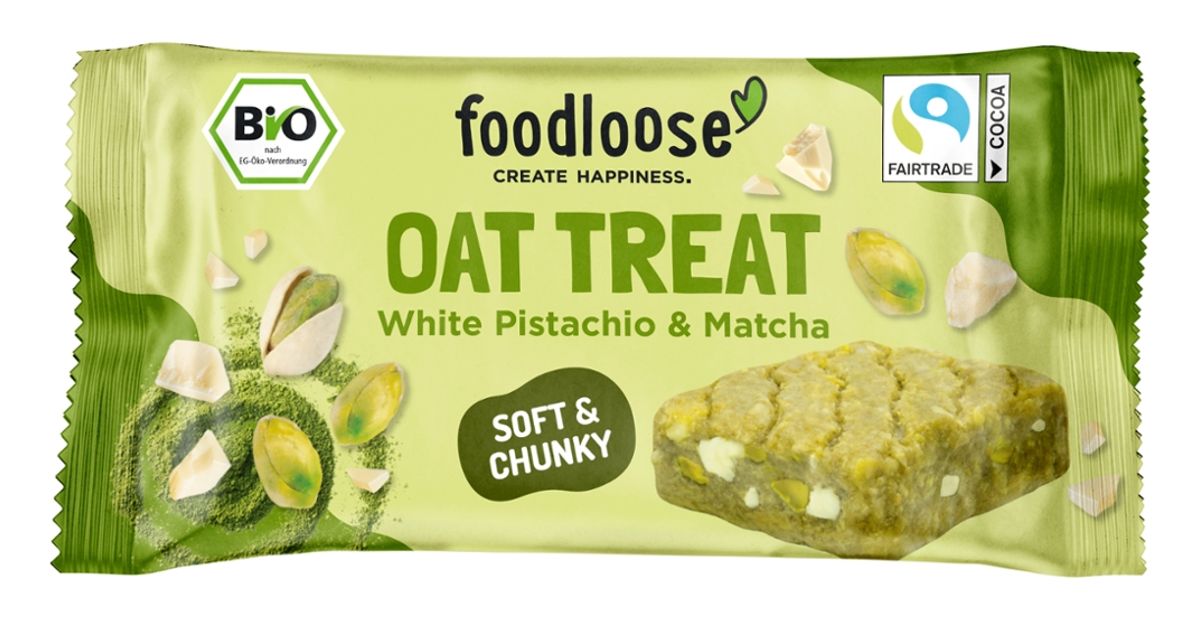 foodloose Bio-Oat Treat White Pistachio & Matcha 35g | bio123